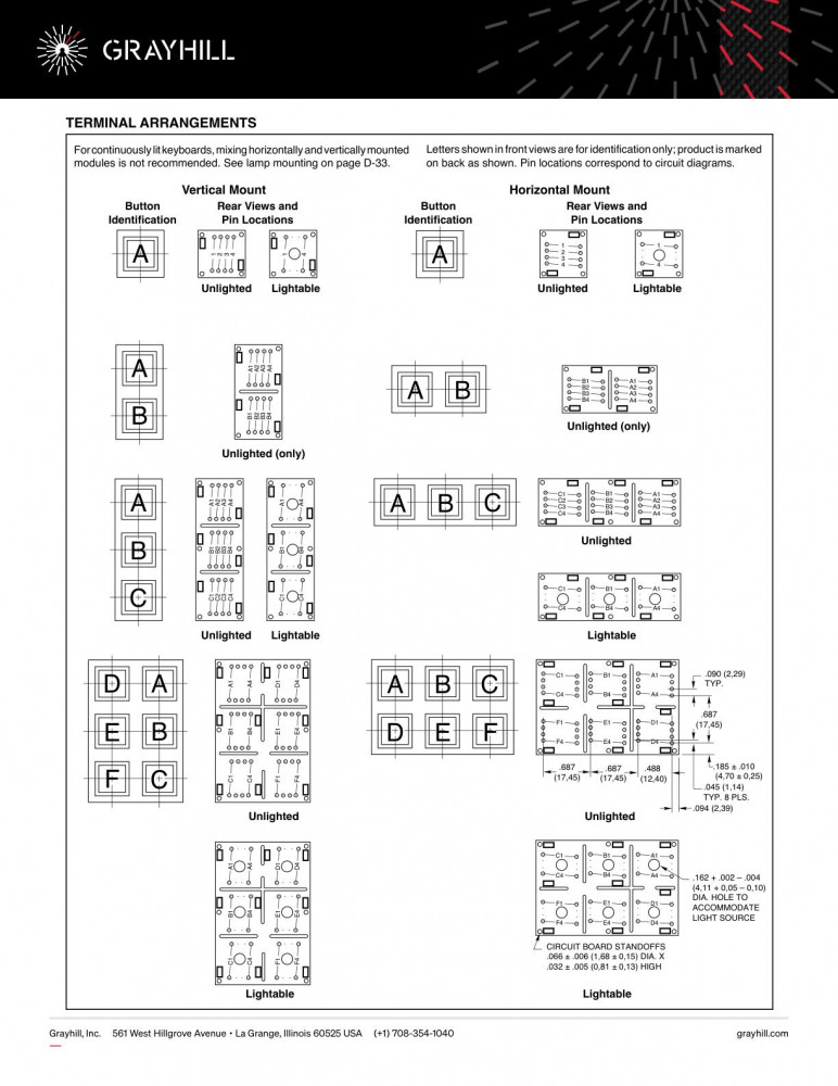 Grayhill Series 82 technical document, page 3