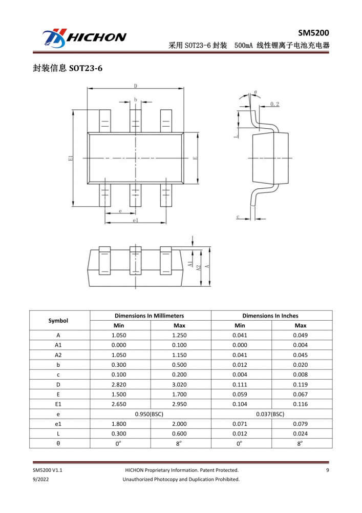 SM5200 datasheet page 9