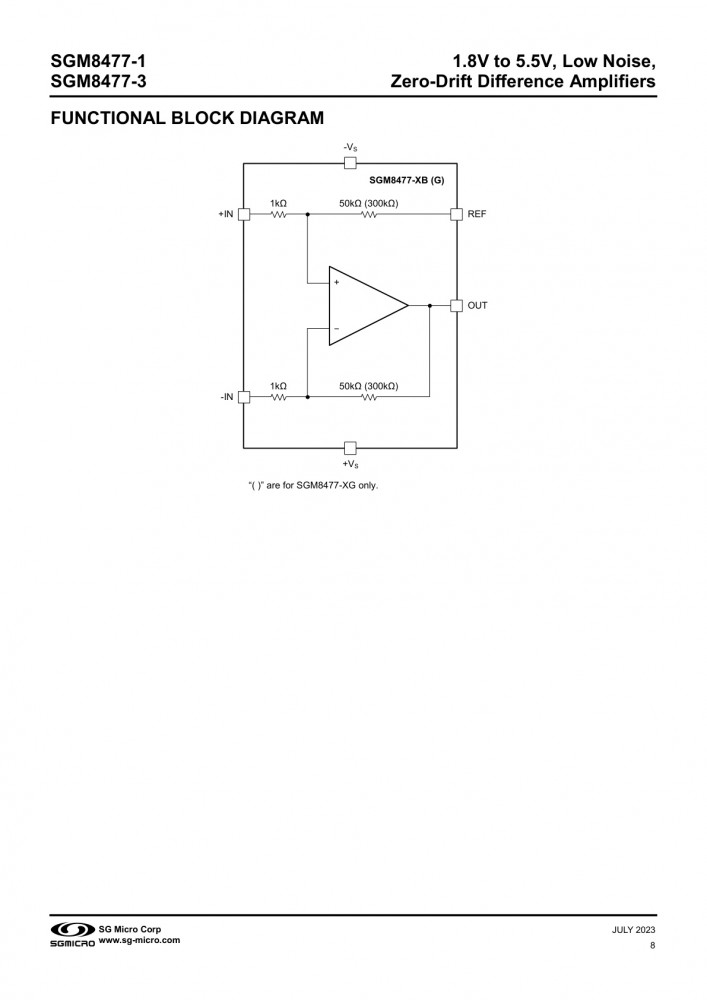 SGM8477-3 datasheet page 8