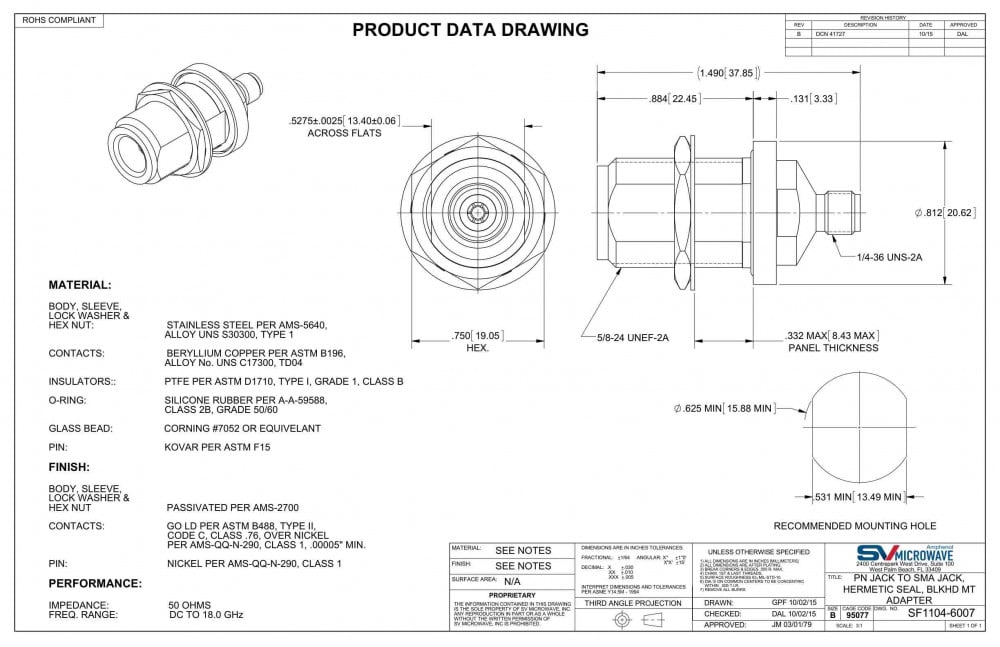 SF1104-6007 technical drawing preview