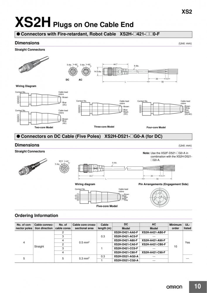 OMRON XS2R datasheet page 10
