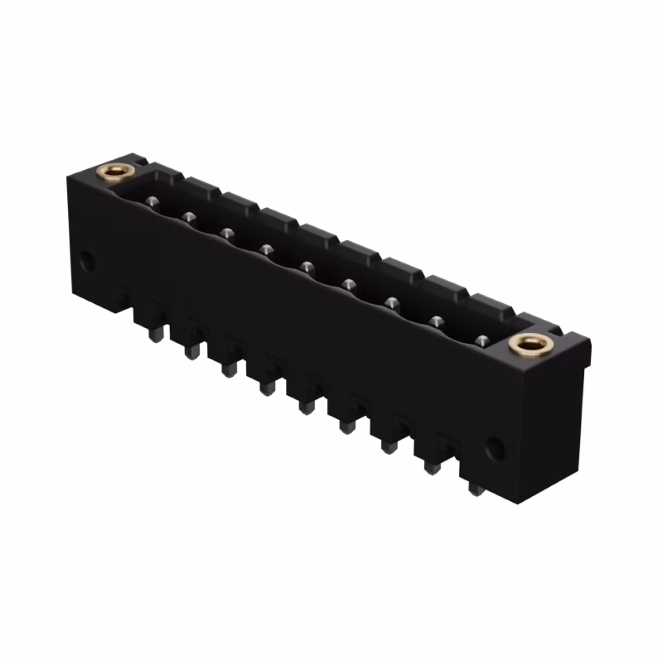 5.00mm Pitch Eurostyle Vertical PCB Header, with Threaded Retention Inserts, 9 Circuits for sale