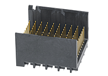 Impact 100 Ohm 3 Pair Vertical Backplane Header, Unguided, Dual Endwall,  6 Columns, 54 Circuits, Pin Length 4.50mm, Plated Through Hole Dimension 0.46mm, Lead-Free