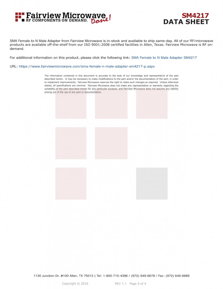 SM4217 technical document sheet 3