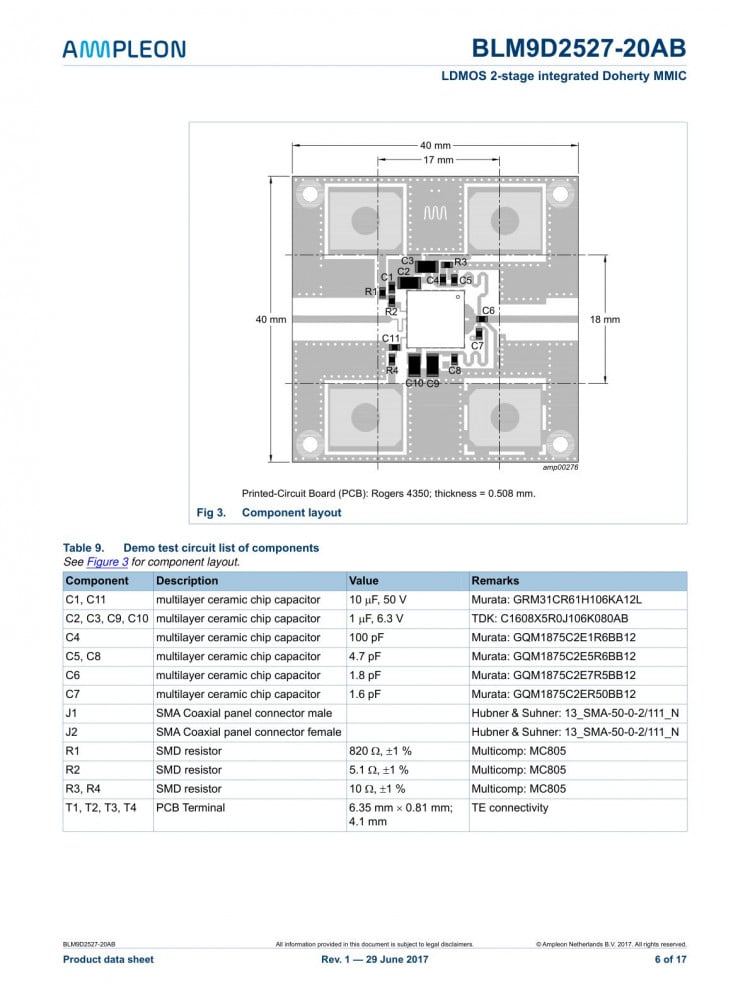 BLM9D2527-20ABZ datasheet page 6