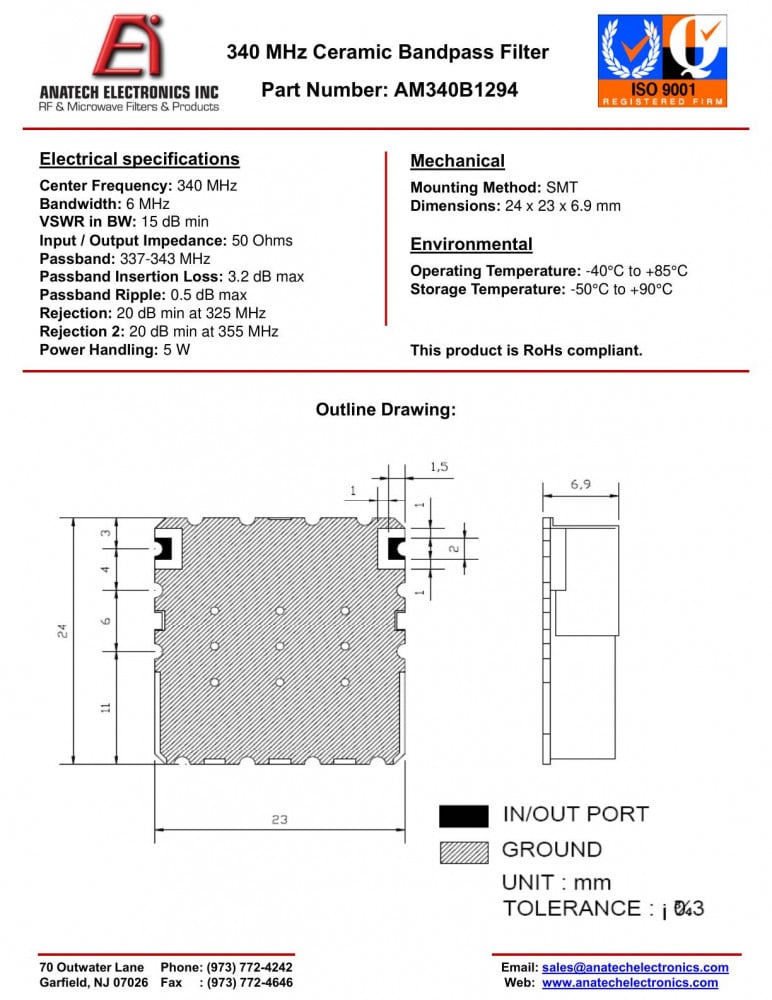 AM340B1294 technical document page