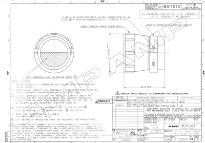 TE Connectivity 182652-1 Backshell and Cable Clamp