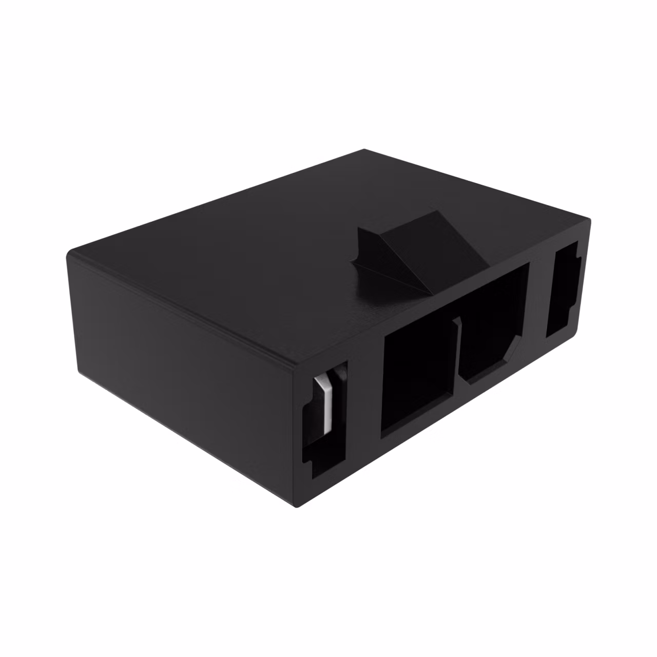 Mini-Fit Max Right Angle Header, Single Row, Surface Mount, 2 Circuits, Matte Tin (Sn) Plating, Black, Glow-Wire Capable, Tape and Reel for sale
