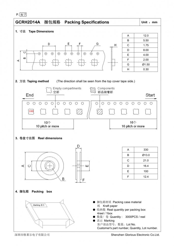 GCRH2D14A specification page 6