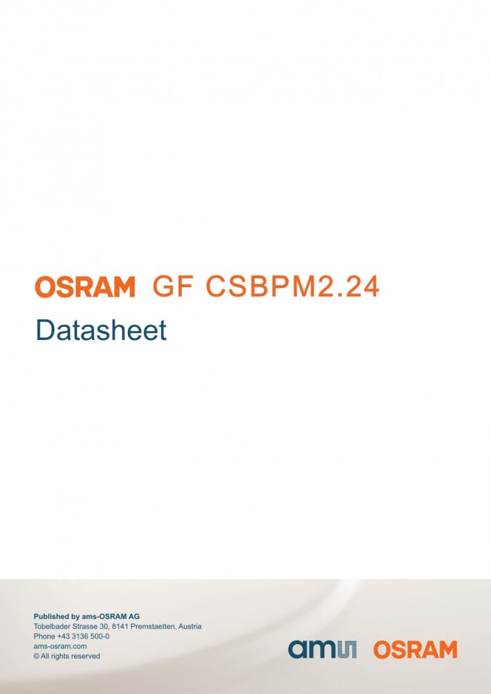 GF CSBPM2.24 datasheet page 1