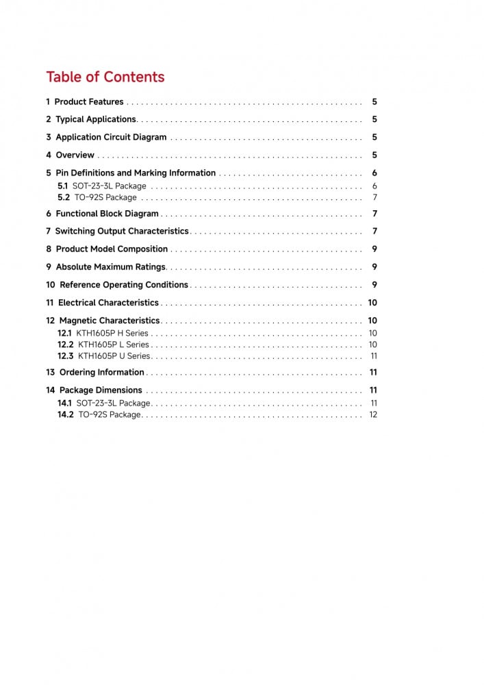 KTH1605P datasheet page 4