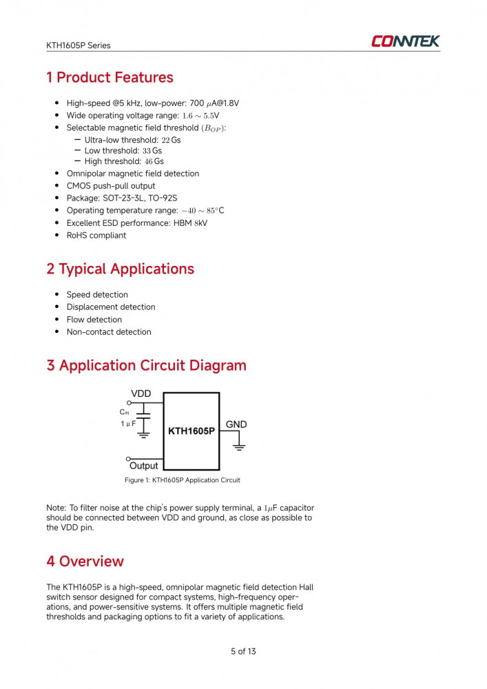 KTH1605P datasheet page 5