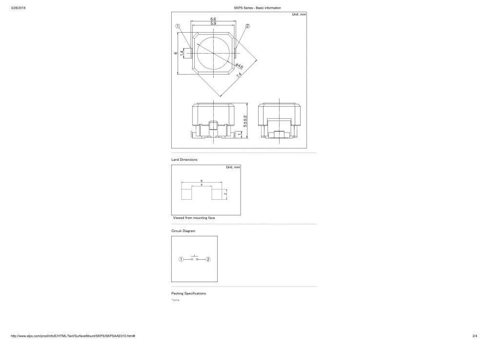 SKPSAAE010 technical document page 2