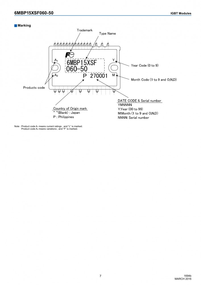 6MBP15XSF060-50 datasheet page 7