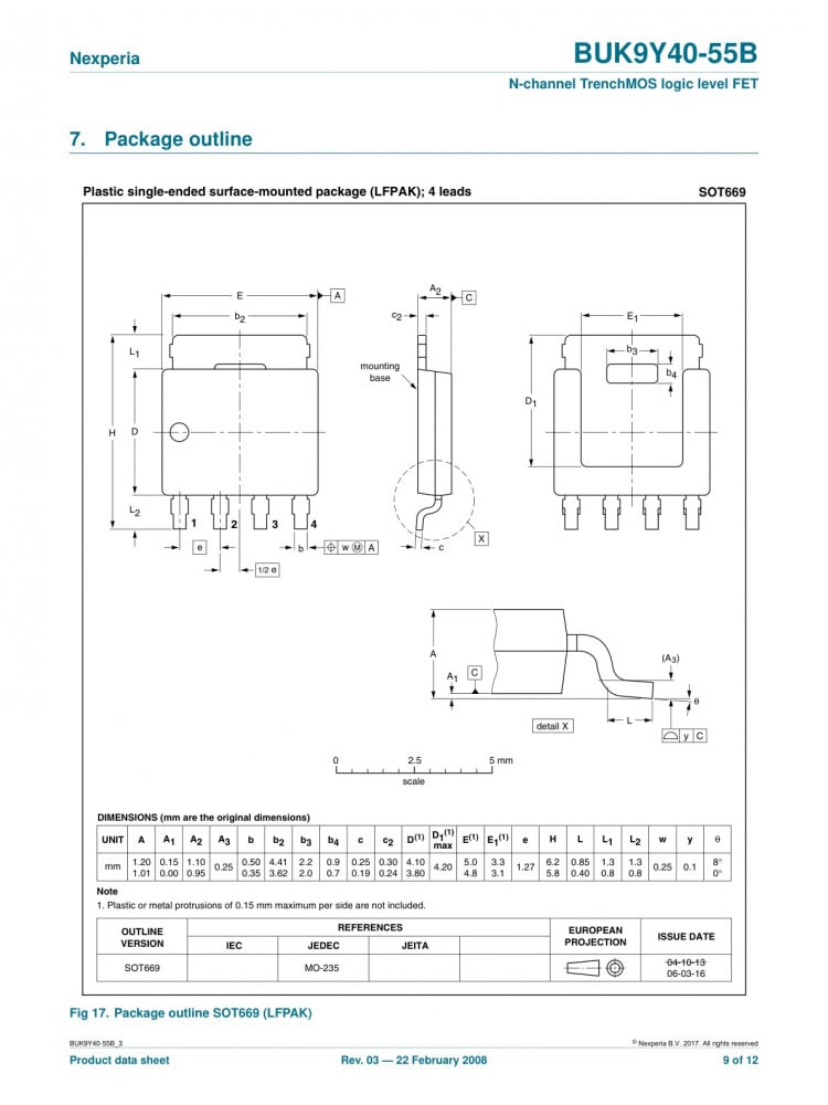 BUK9Y40-55B datasheet page 9