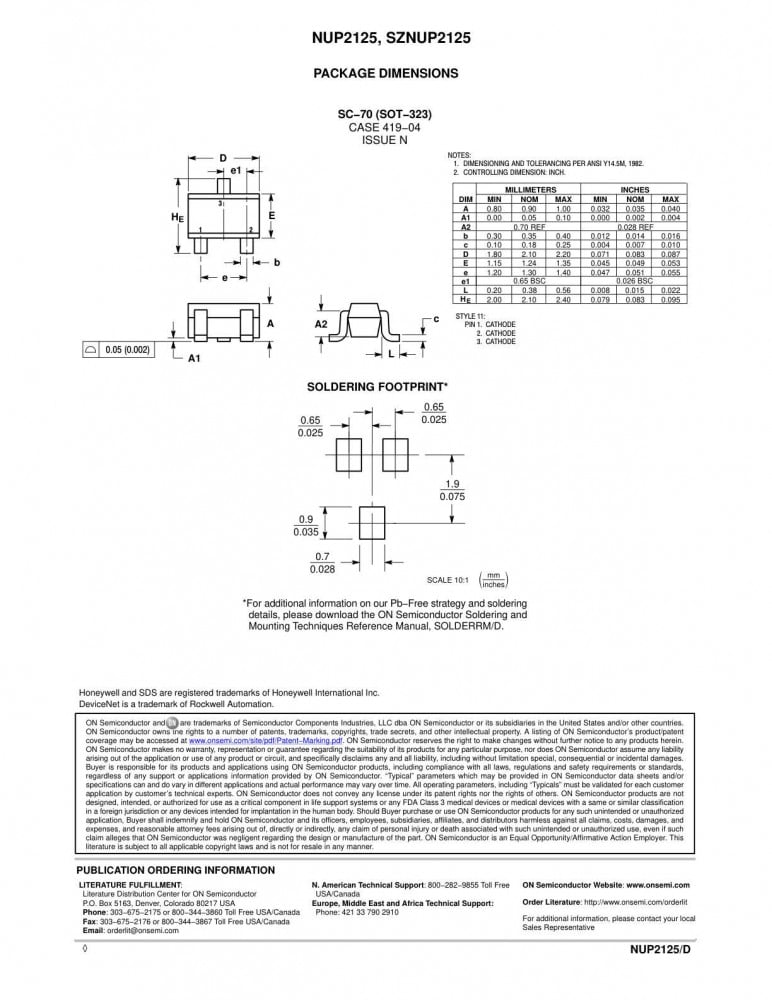 NUP2125WTT1G datasheet page 5
