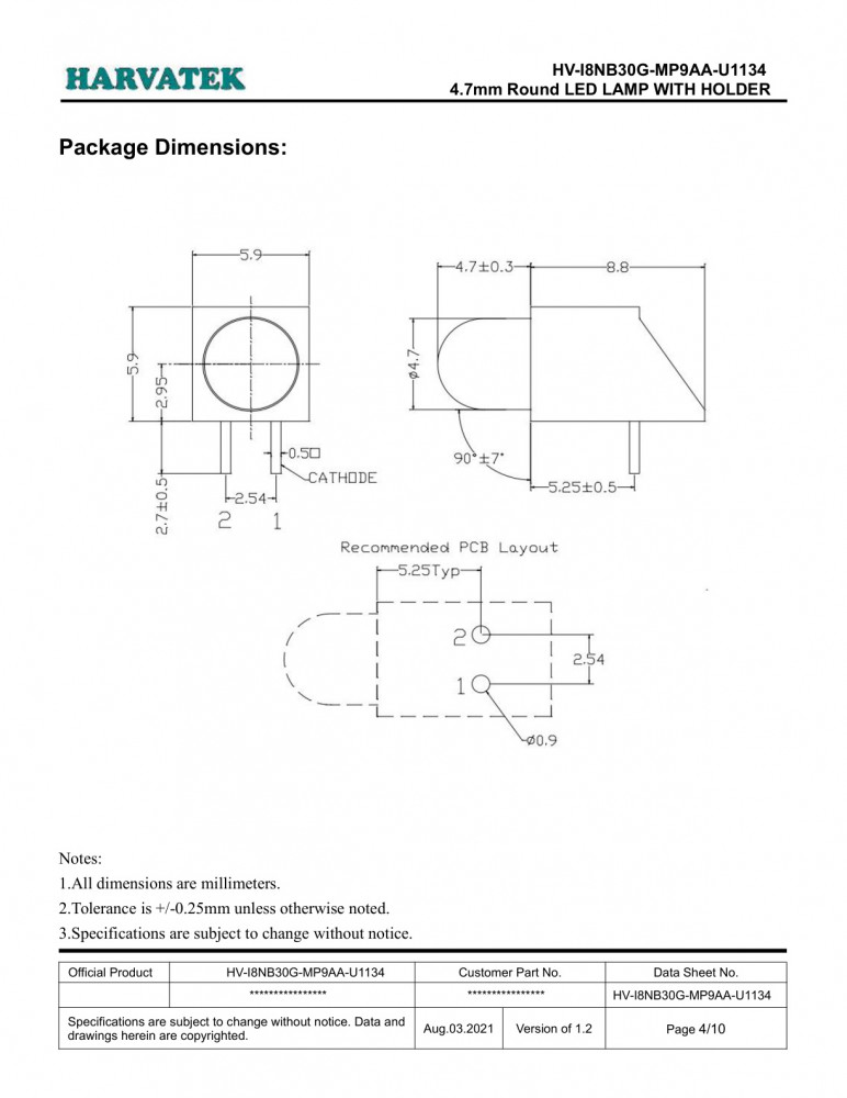 HV-I8NB30G-MP9AA-U1134 datasheet page 4