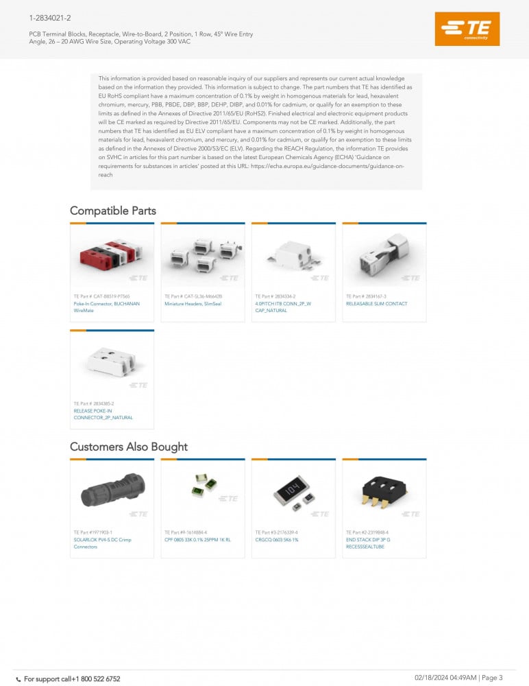TE Connectivity 1-2834021-2 document page 3