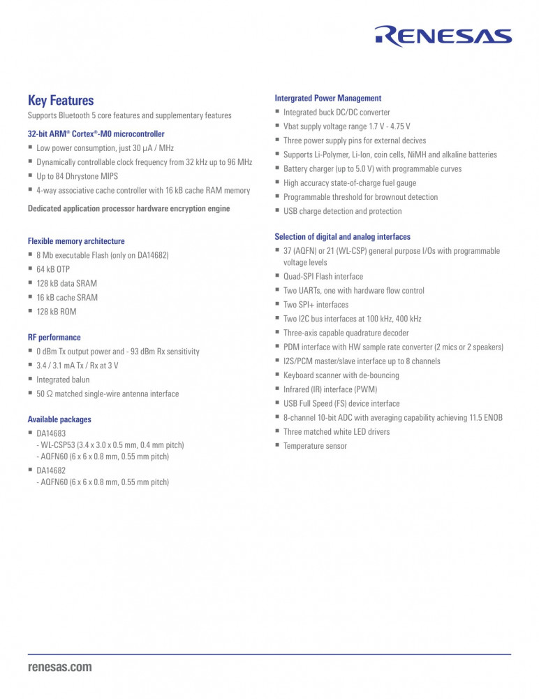 DA14683 technical document page 3