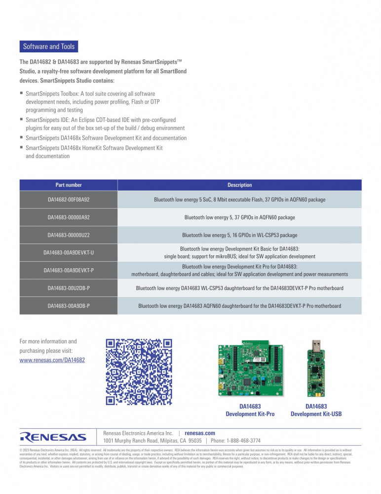 DA14683 technical document page 4