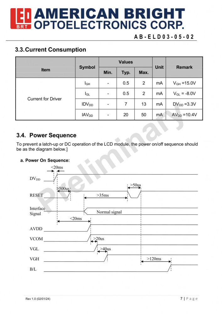 AB-ELD03-05-02 datasheet page 7