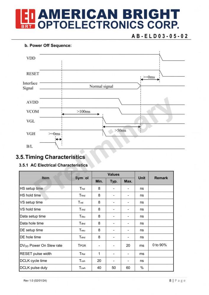 AB-ELD03-05-02 datasheet page 8