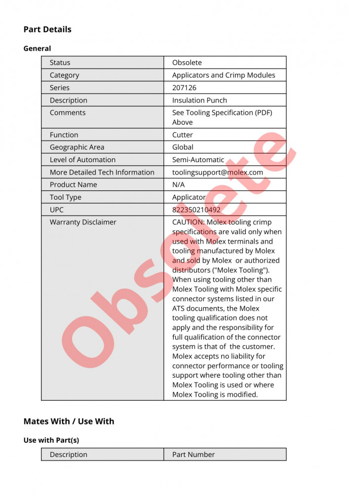 Tooling document preview, page 2