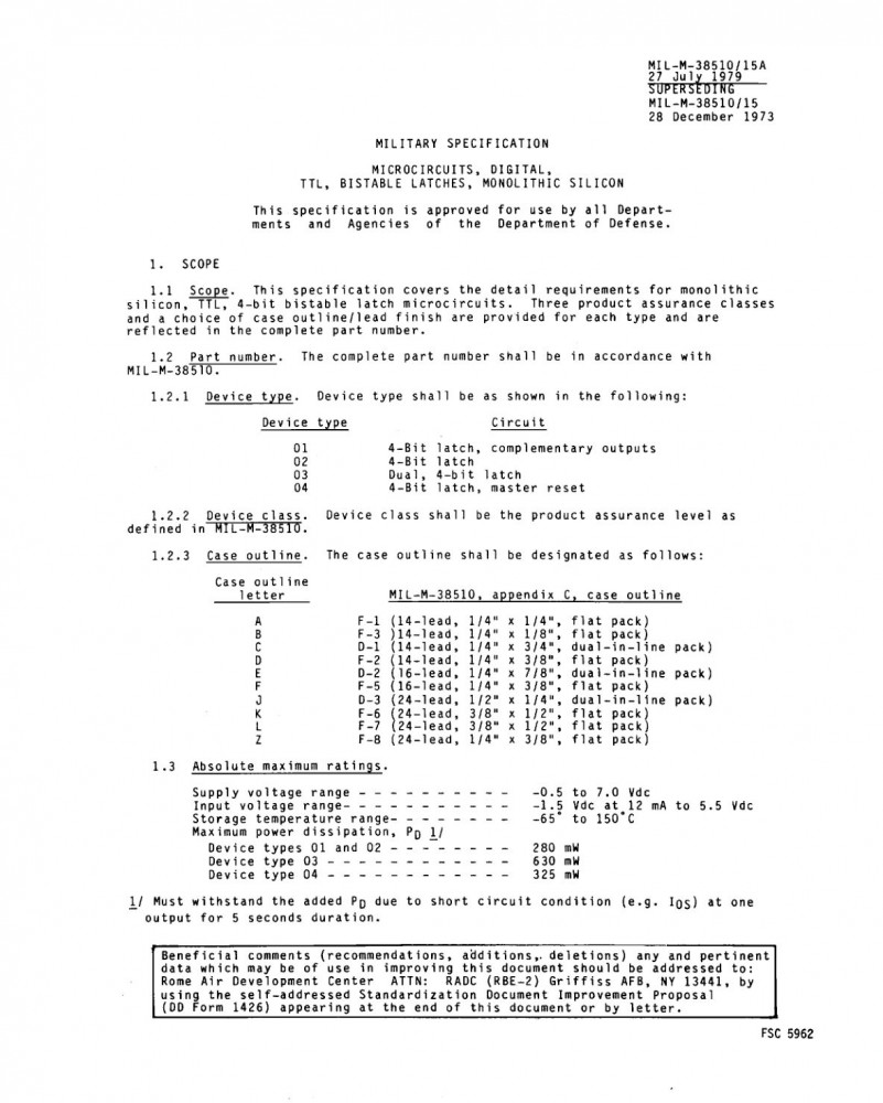 5475/BEA specification page 2