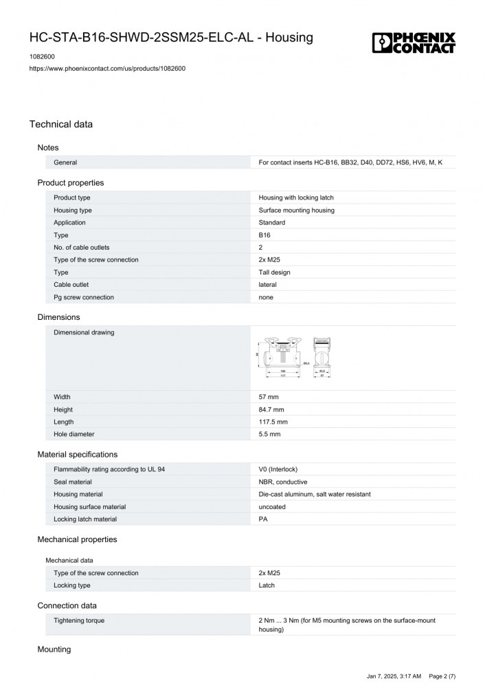 Phoenix Contact 1082600 product data page 2