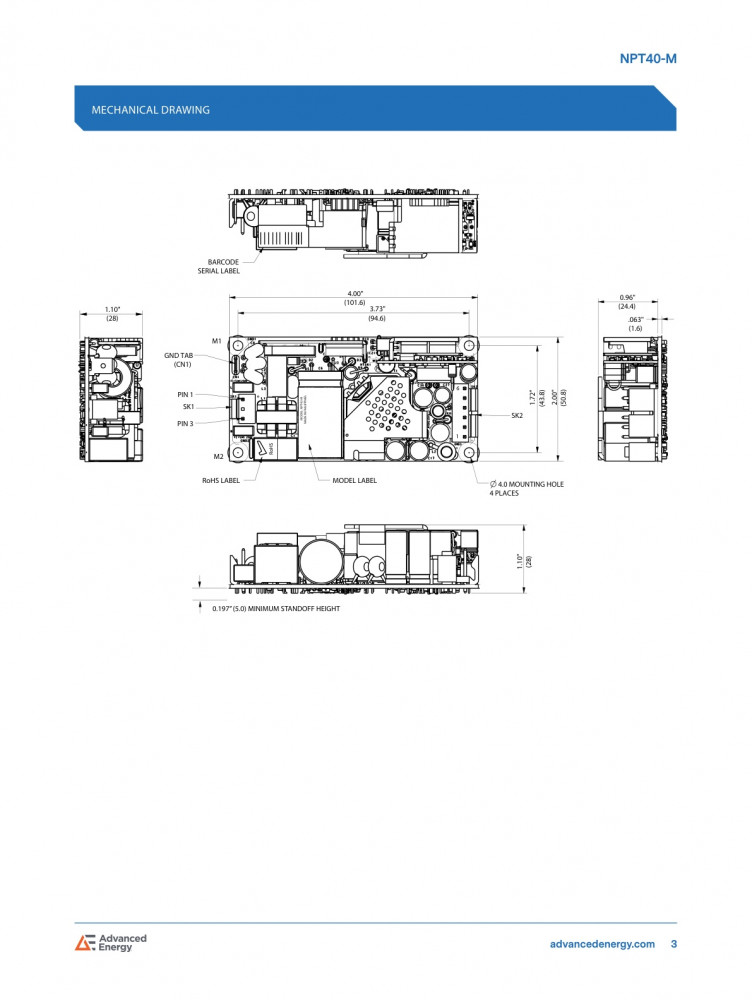 NPT40-M series datasheet page 3