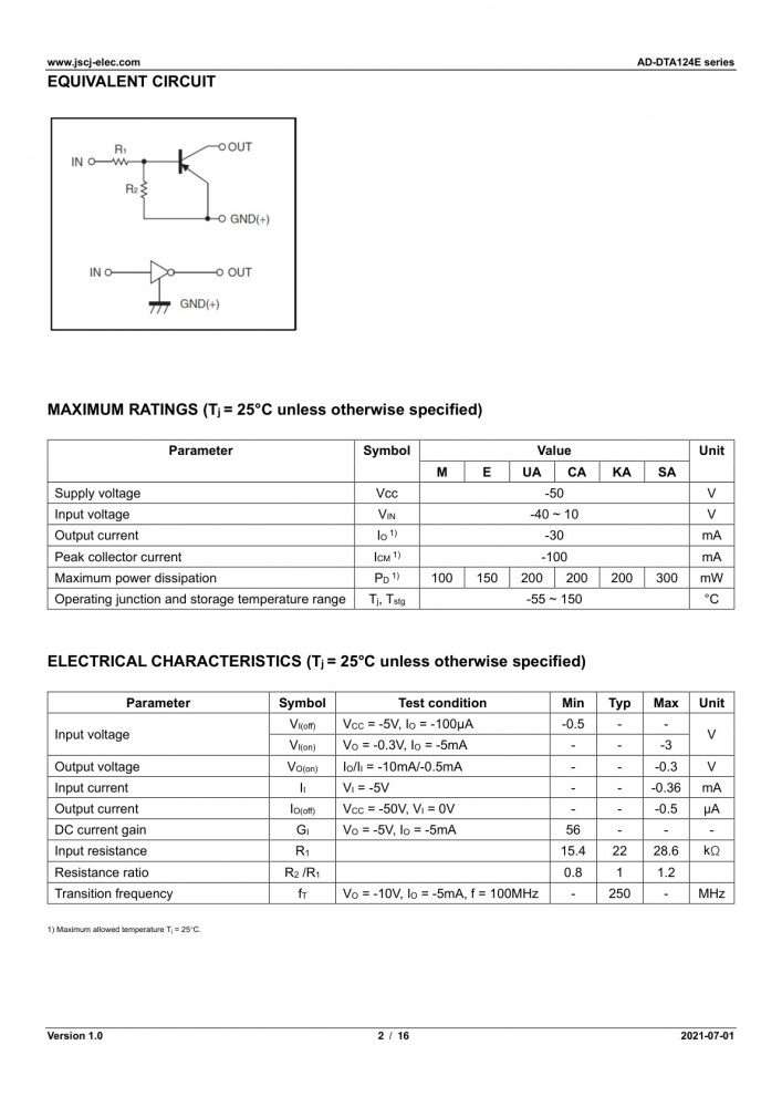 AD-DTA124E datasheet page 2