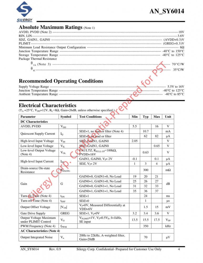 SY6014QCC datasheet page 4