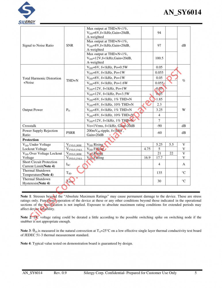 SY6014QCC datasheet page 5