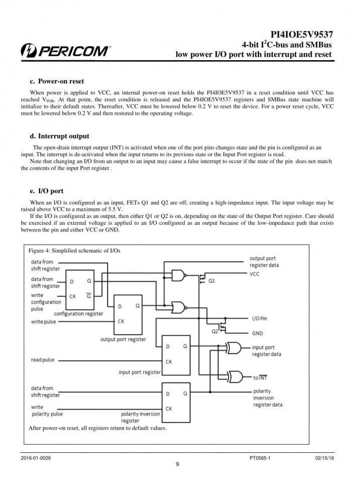 PI4IOE5V9537UEX datasheet page 9