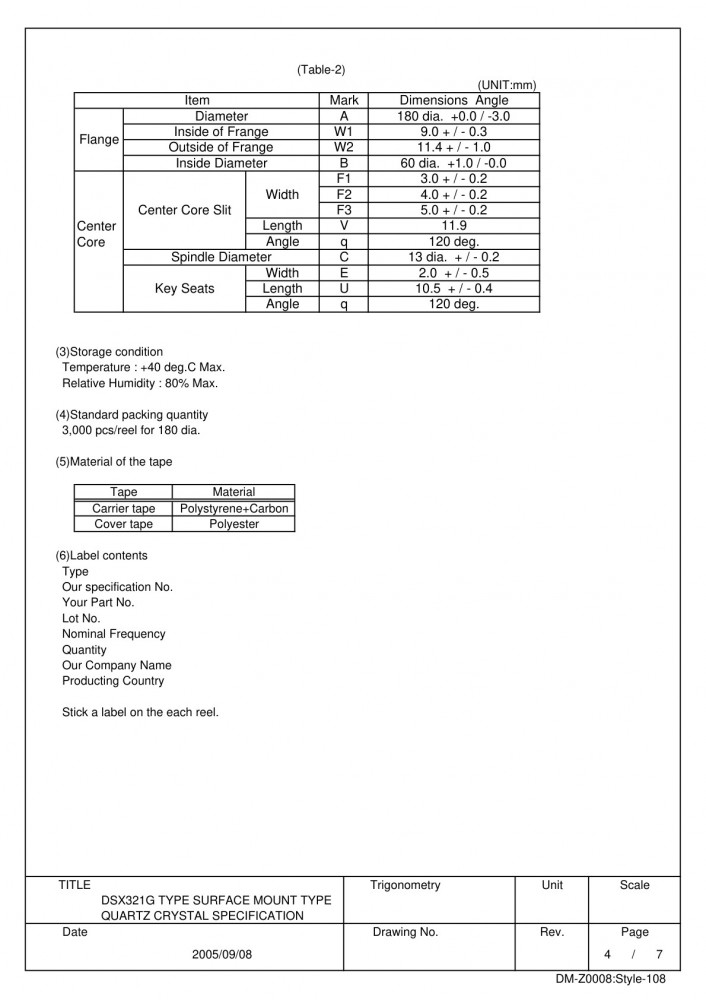 KDS DSX321G specification page 5