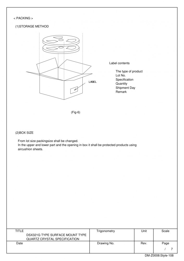 KDS DSX321G specification page 7