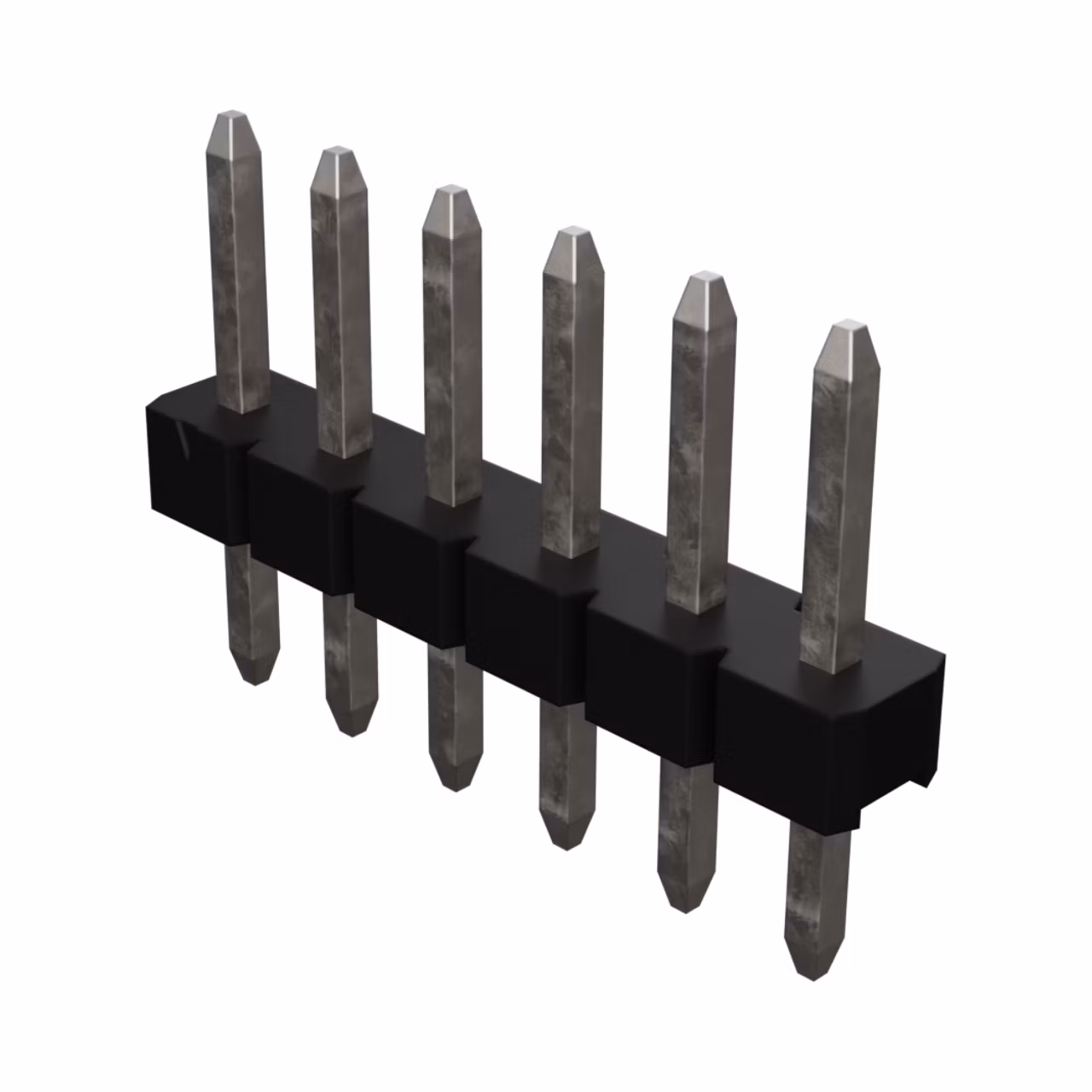 2.00mm Pitch Milli-Grid Header, Vertical, Through Hole, Breakaway, 6 Circuits, 2.50µm Tin (Sn) Plating, Mating Pin Length 4.00mm, Tail Length 2.70mm, Lead-Free for sale