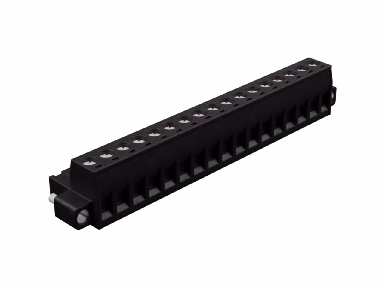 5.00mm Pitch Eurostyle Horizontal Plug, with Retention Screws and Standard Imprinting, Black, 17 Circuits for sale
