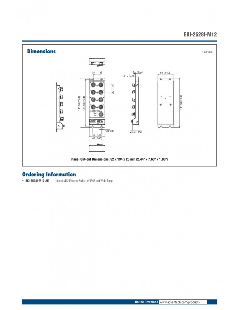 EKI-2528I-M12 product document, page 2