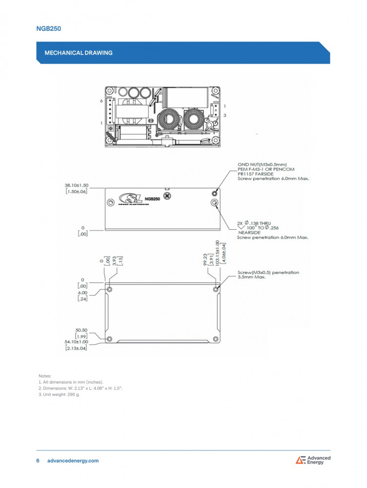 NGB250 series datasheet page 6
