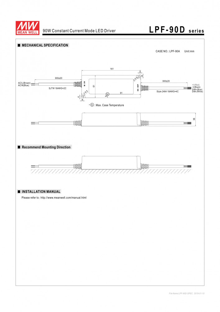 LPF-90D series datasheet page 8