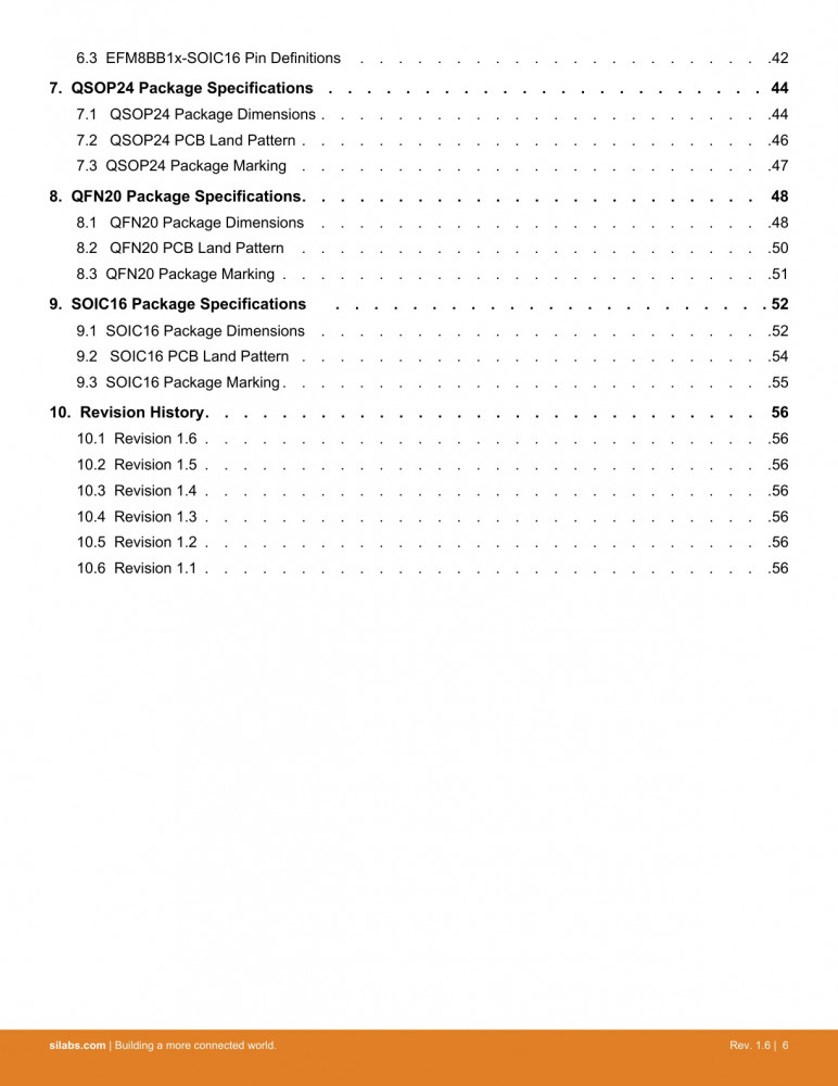 EFM8BB1 datasheet page 6
