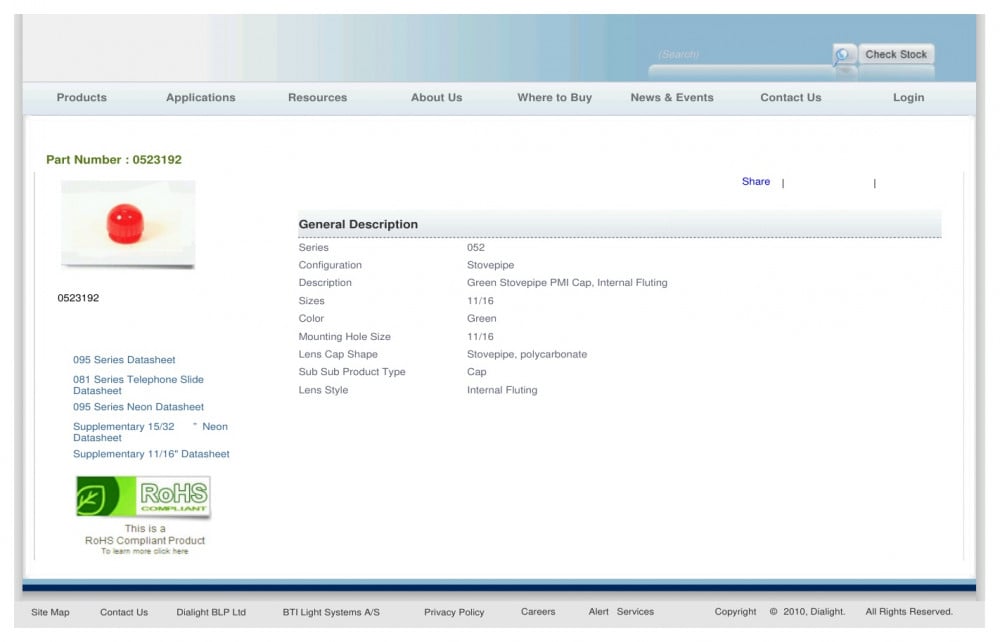 Dialight 052-3192 technical documentation preview