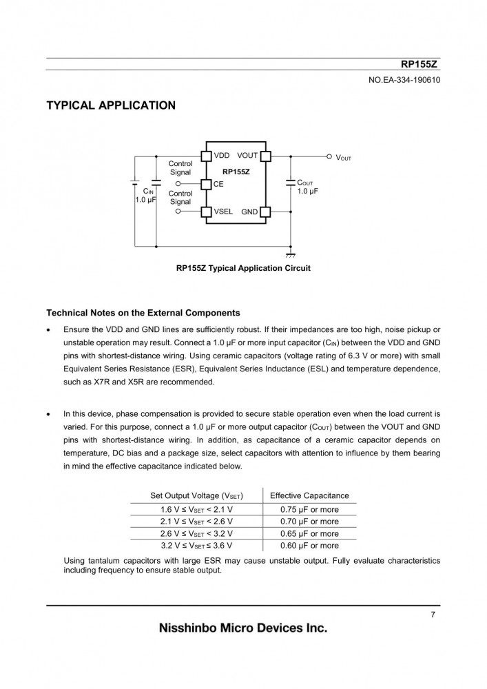RP155 datasheet page 7