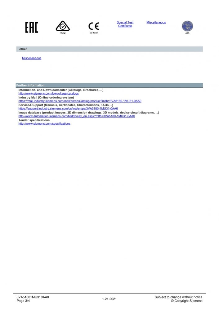 3VA5180-1MU31-0AA0 technical document page 3