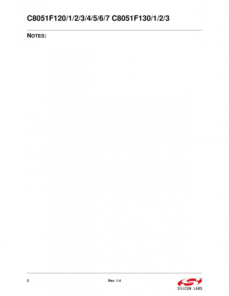 C8051F121-GQR datasheet page 2