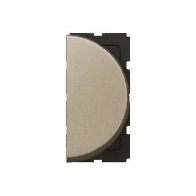 Arteor - 1-way switch 10AX 250V~ - 1 right module round rocker - Glossy thermoplastic IP40 - Champagne titanium finish for sale