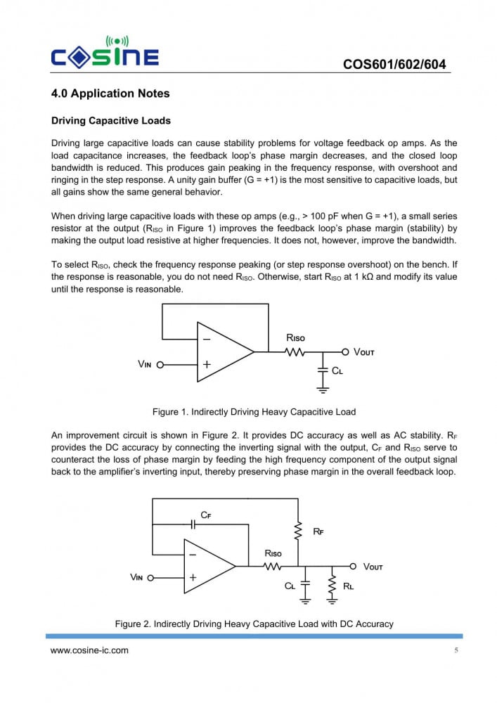 COS602SR datasheet page 5