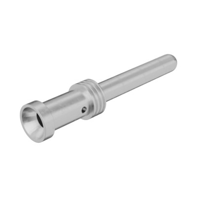 Heavy-Duty Turned Crimp Contact for 16A Inserts and Modules, Male, Silver  (Ag) Plated Copper Alloy, 2.50mm² (14 AWG), 100 per Bag for sale