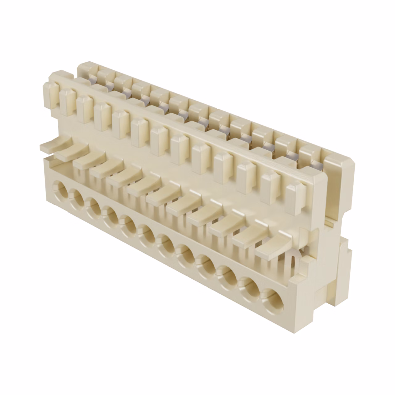 Appli-Mate RAST 2.5 Connector, 2.50mm Pitch, Female, 12 Circuits, Open Endwalls, Tin Plating for sale